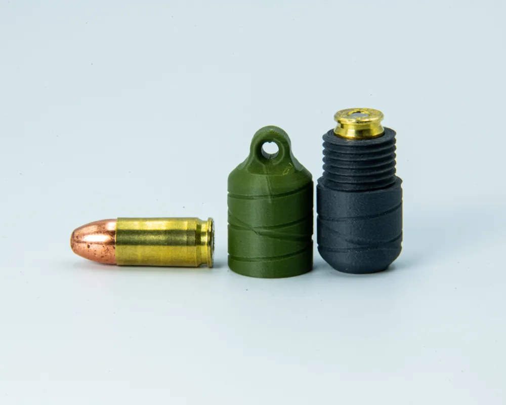 Emergency Bullet Keychain 9mm by Adage3dMakerWorld: Download Free 3D Models