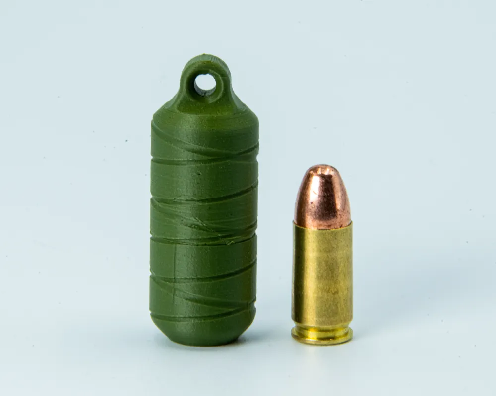 Emergency Bullet Keychain 9mm - Free 3D Print Model - MakerWorld