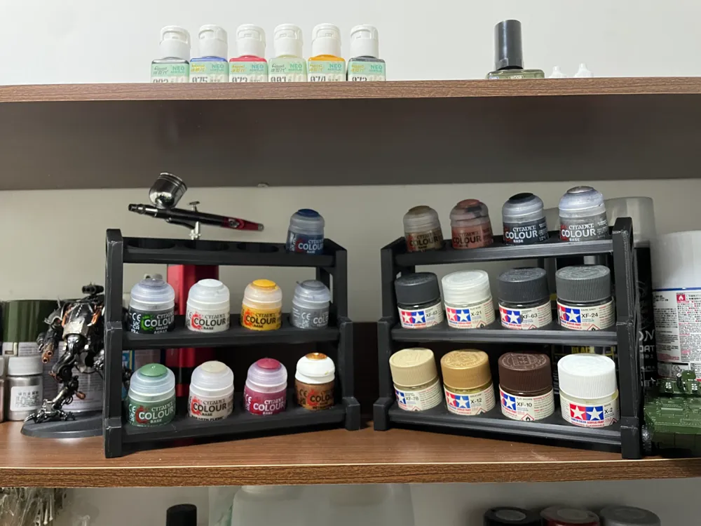 Expandable Vertical 3-Layer Paint Rack (Compatible with GW paints or ...