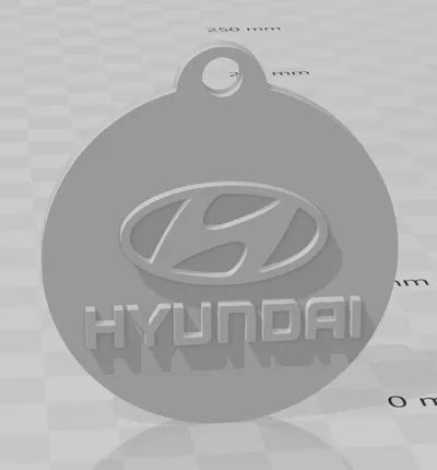 HYUNDAI N PERFORMANCE 3D LOGO KEYCHAIN by mirkobocca - MakerWorld