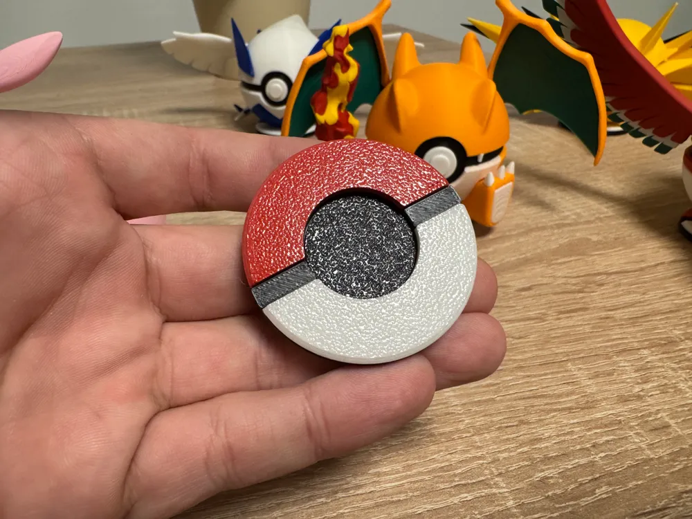 Magnetic Pokeball Holder - Free 3D Print Model - MakerWorld