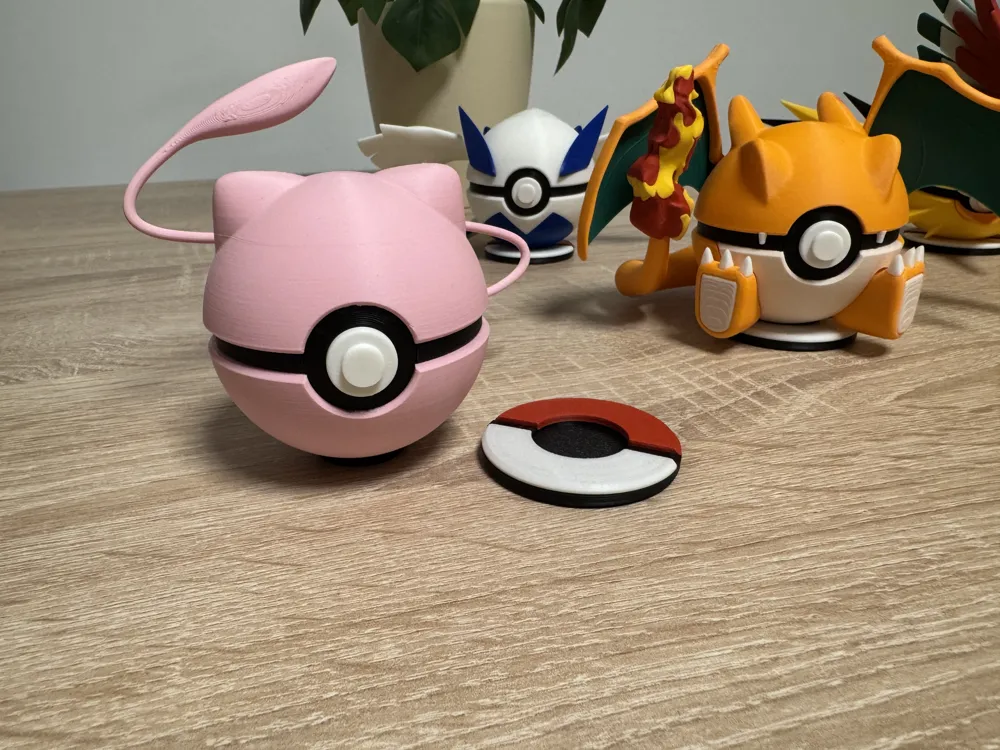 Magnetic Pokeball Holder - Free 3D Print Model - MakerWorld