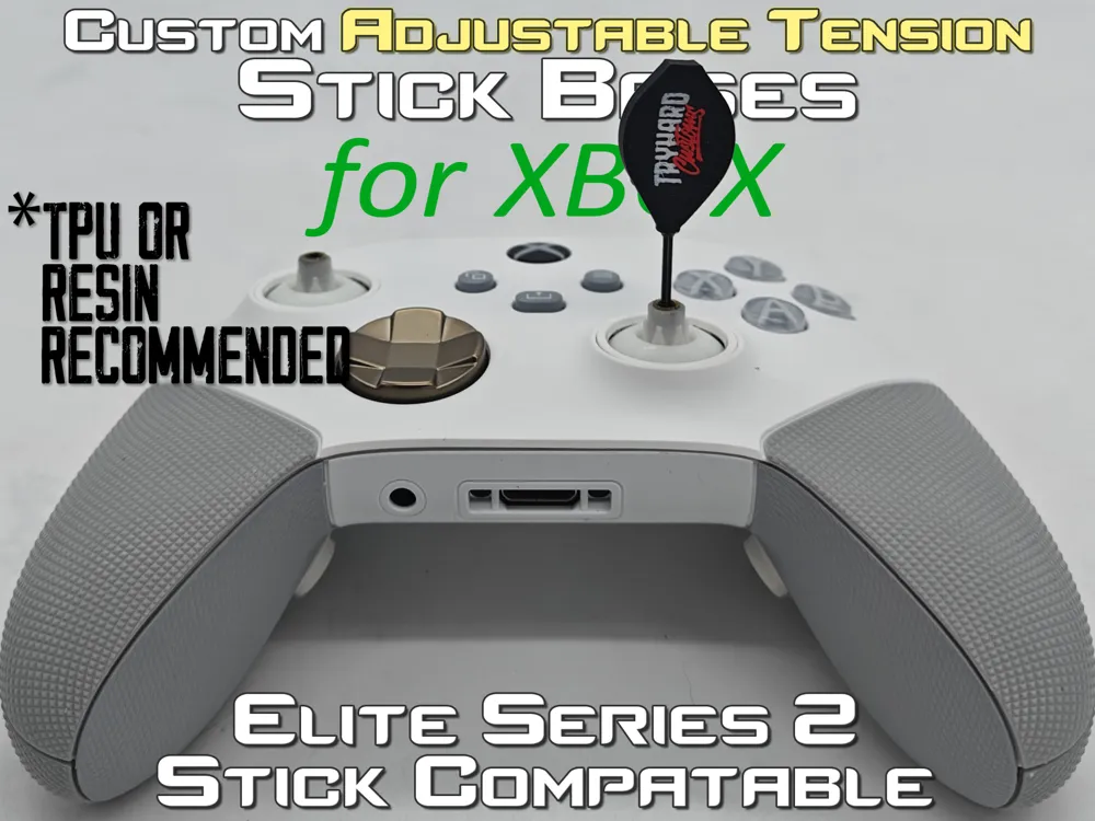 My Custom Adjustable Tension Stick Bases for Xbox - Free 3D Print Model ...