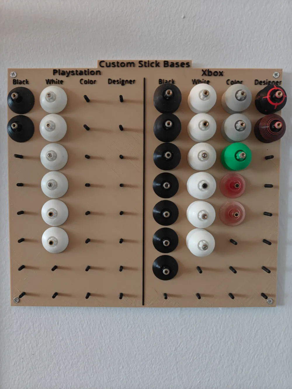 My Custom Adjustable Tension Stick Bases for Xbox - Free 3D Print Model ...