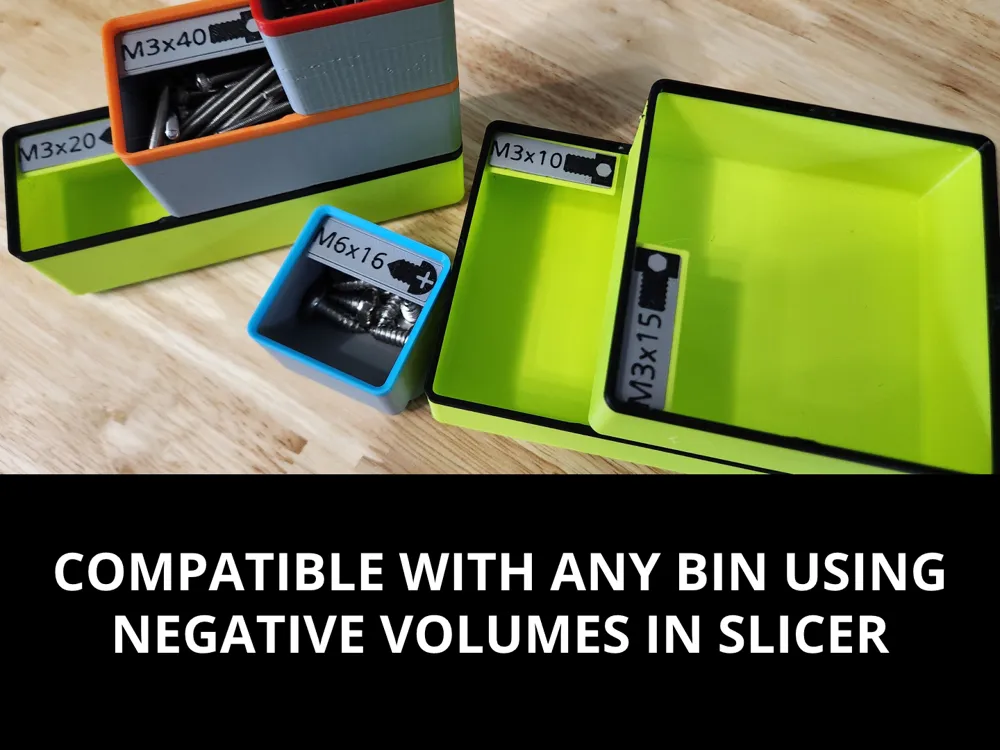 Cullenect Swappable Labels for Gridfinity and More by Cullen J Webb ...