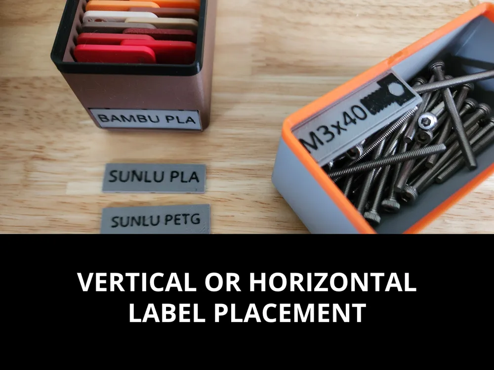 Cullenect Swappable Labels for Gridfinity and More by Cullen J Webb ...