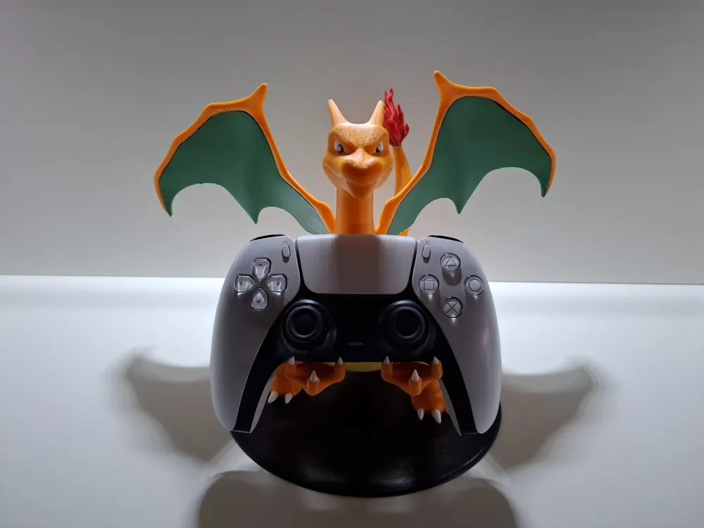 Charizard Pokémon Controller Holder - Free 3D Print Model - MakerWorld