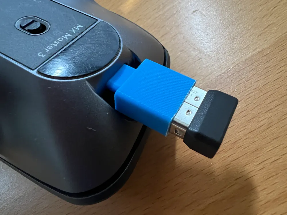 Logitech MX Receiver Holder by disguy2k - MakerWorld