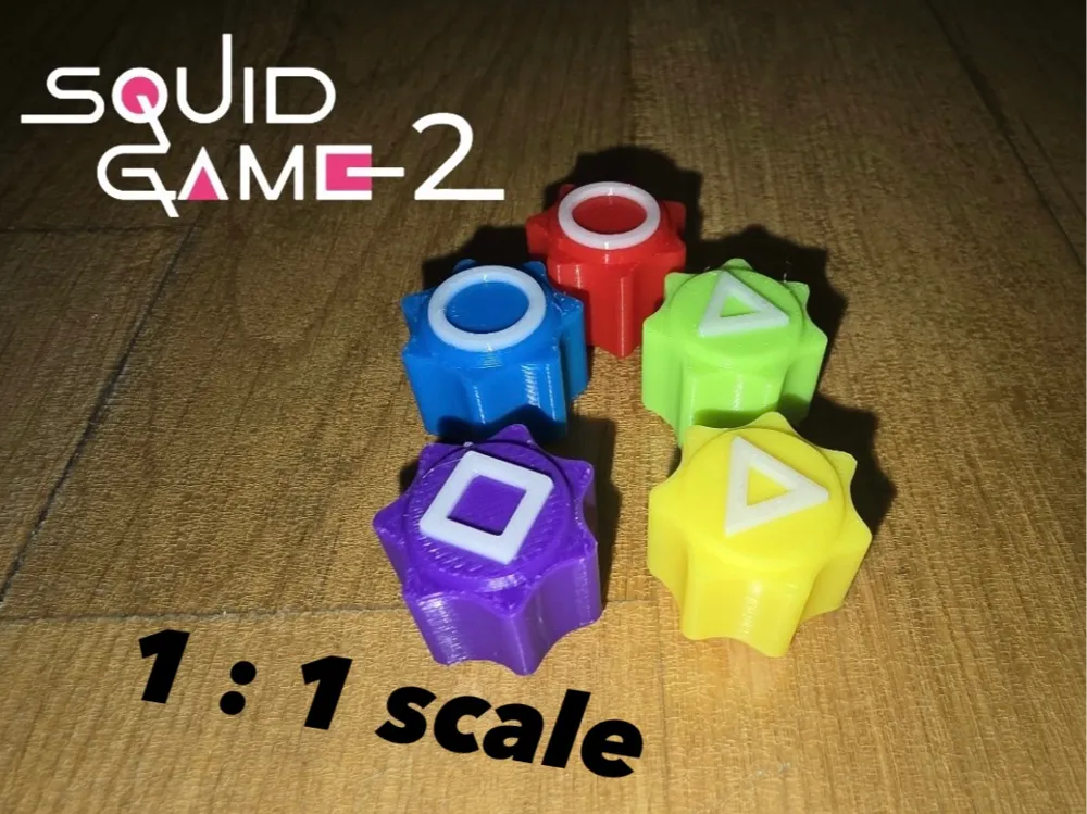 squid game 2 gonggi / marble / dice game by AMFprints MakerWorld ...