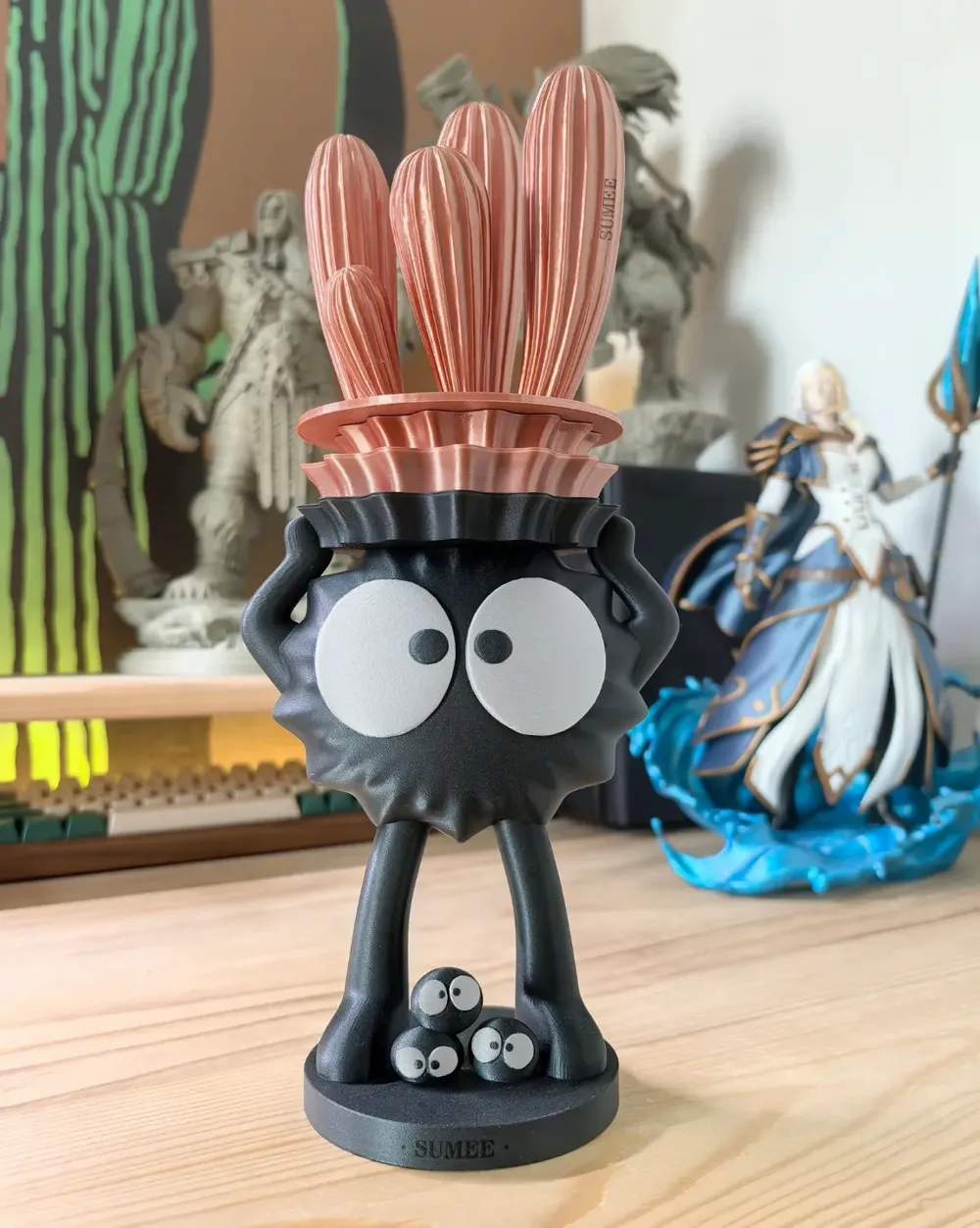 Display Base: Spirited Away: Little Soot Sprite Display Stand by Sumee1798 - MakerWorld