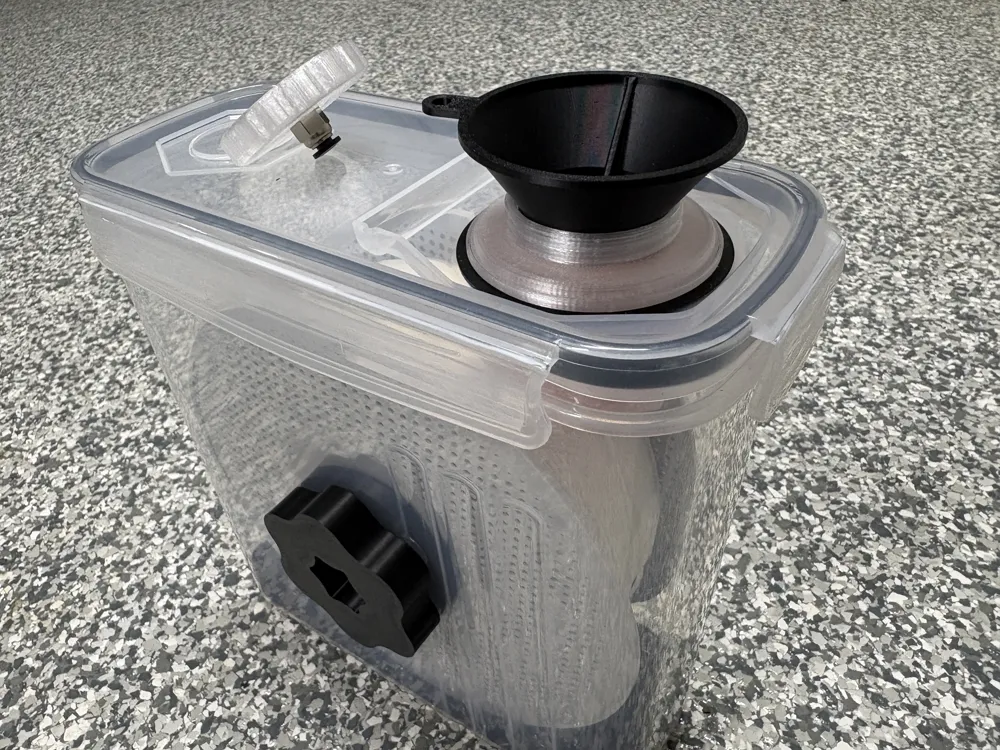 4L Cereal Dry Box Desiccant / Silica PTFE Feeder - Free 3D Print Model ...