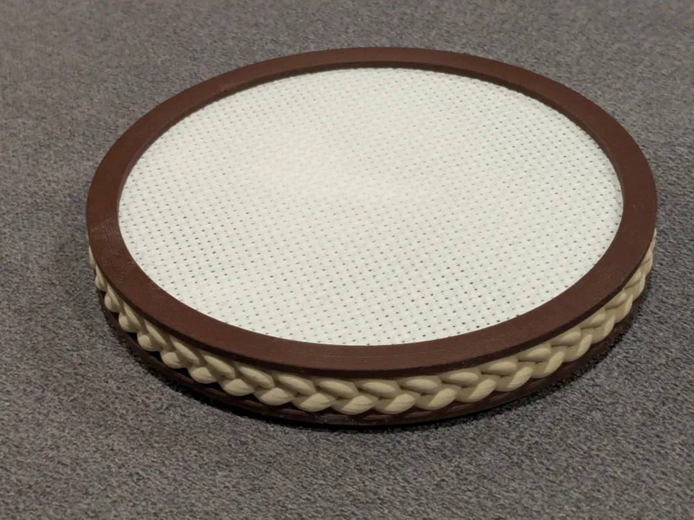 Braided Embroidery Display Hoop (Beta) by SprocketStudios - MakerWorld