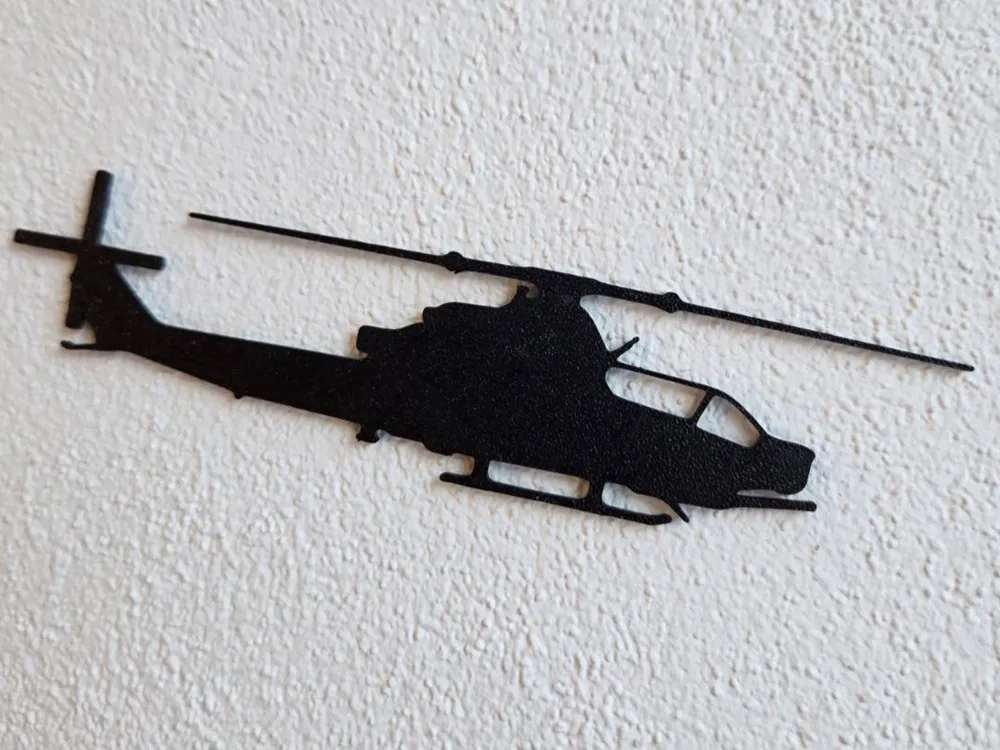 Silhueta do Helicóptero Bell AH-1Z Viper - Modelo gratuito para ...
