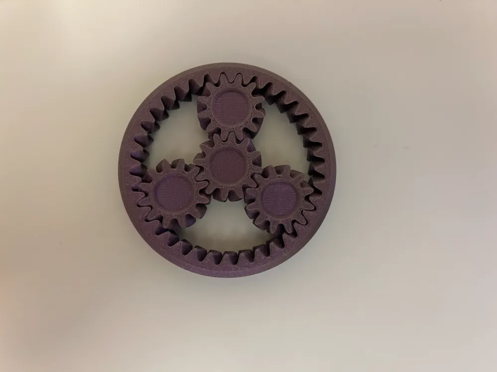 Planetary Gear Fidget Spinner (Print in place) by Tyler Young - MakerWorld