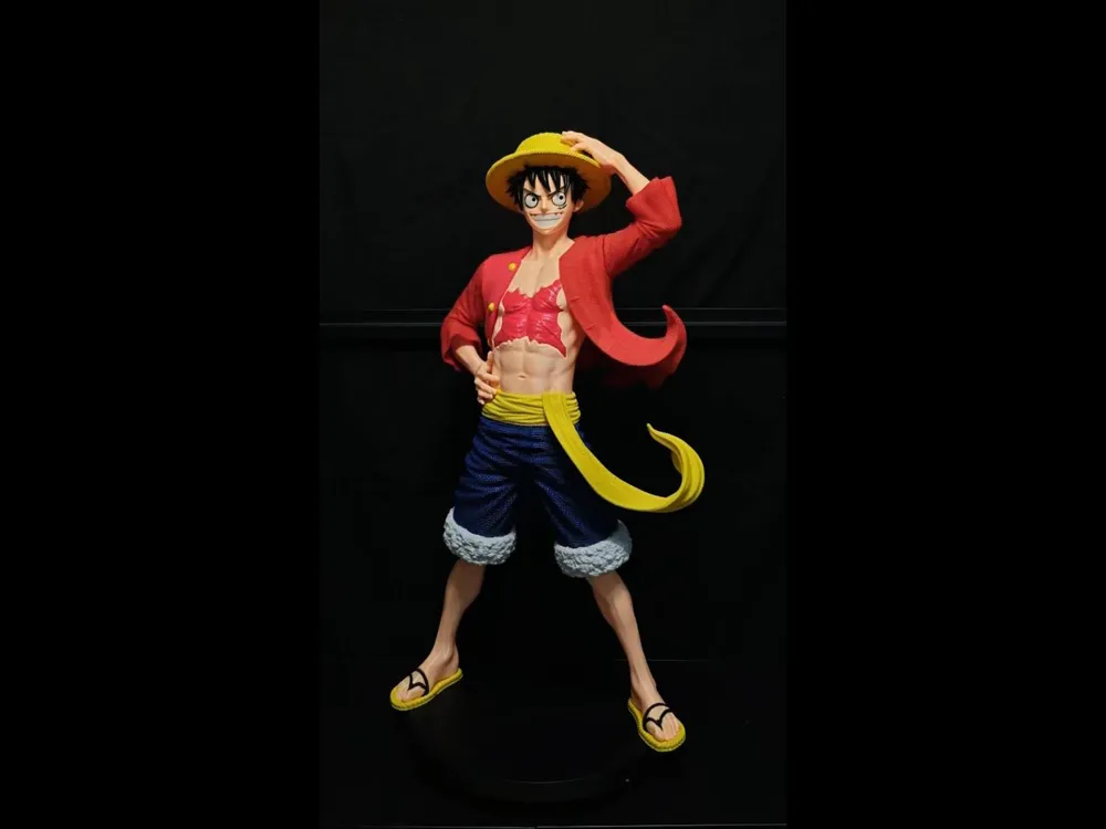 One Piece Luffy Multi-part Multicolor Meter Scale Version - Free 3D ...