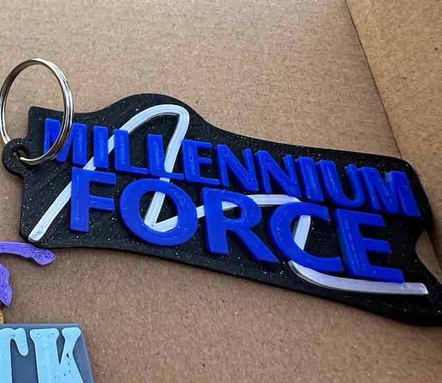 Millennium Force Keychain with Cedar Point 2024 by Daniel MakerWorld: Download Free 3D Models