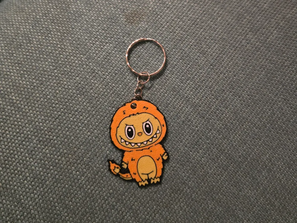 Keychain LabubuAnd The Monster pokemon Charmander - Free 3D Print Model ...