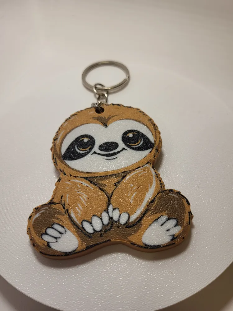 Sloth Keychain - Free 3D Print Model - MakerWorld