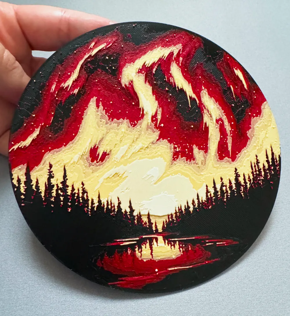 Fire in the wood - HueForge by Rustam - MakerWorld