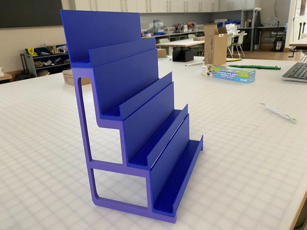 Tall, Thin, Sticker Display Shelf - Merch Display - Free 3D Print Model ...