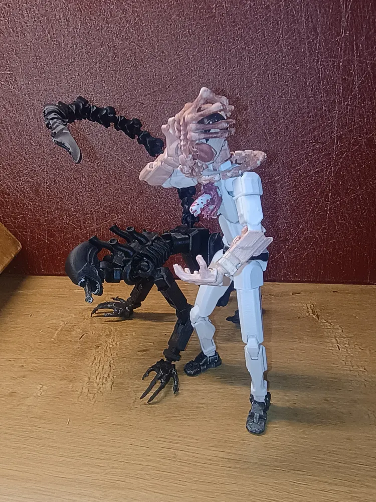 Dummy 13 Xenomorph Digitigrade - Free 3D Print Model - MakerWorld
