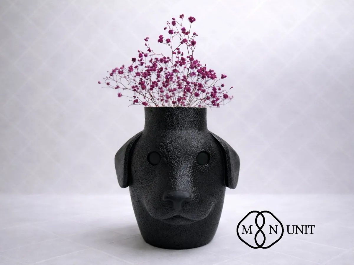 Dog Head Vase — Size L (20 cm) - Free 3D Print Model - MakerWorld