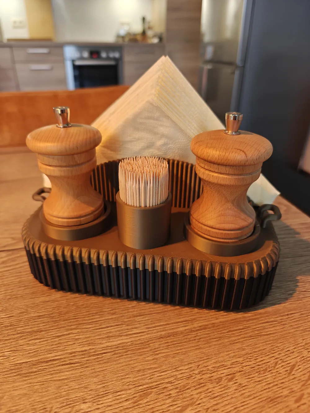 Dinner Table Organizer - S&P, toothpick and napkin - Free 3D Print ...