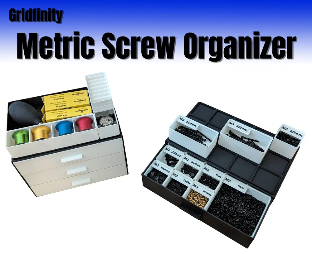 Gridfinity Metric Screw Organizer Remixed by korey.bliss - MakerWorld