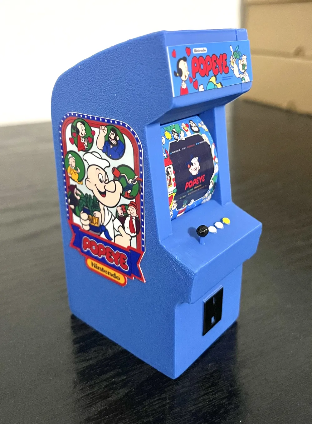 Mini Arcade Cabinet with Rotating Screen (Popeye1982) - Free 3D Print ...