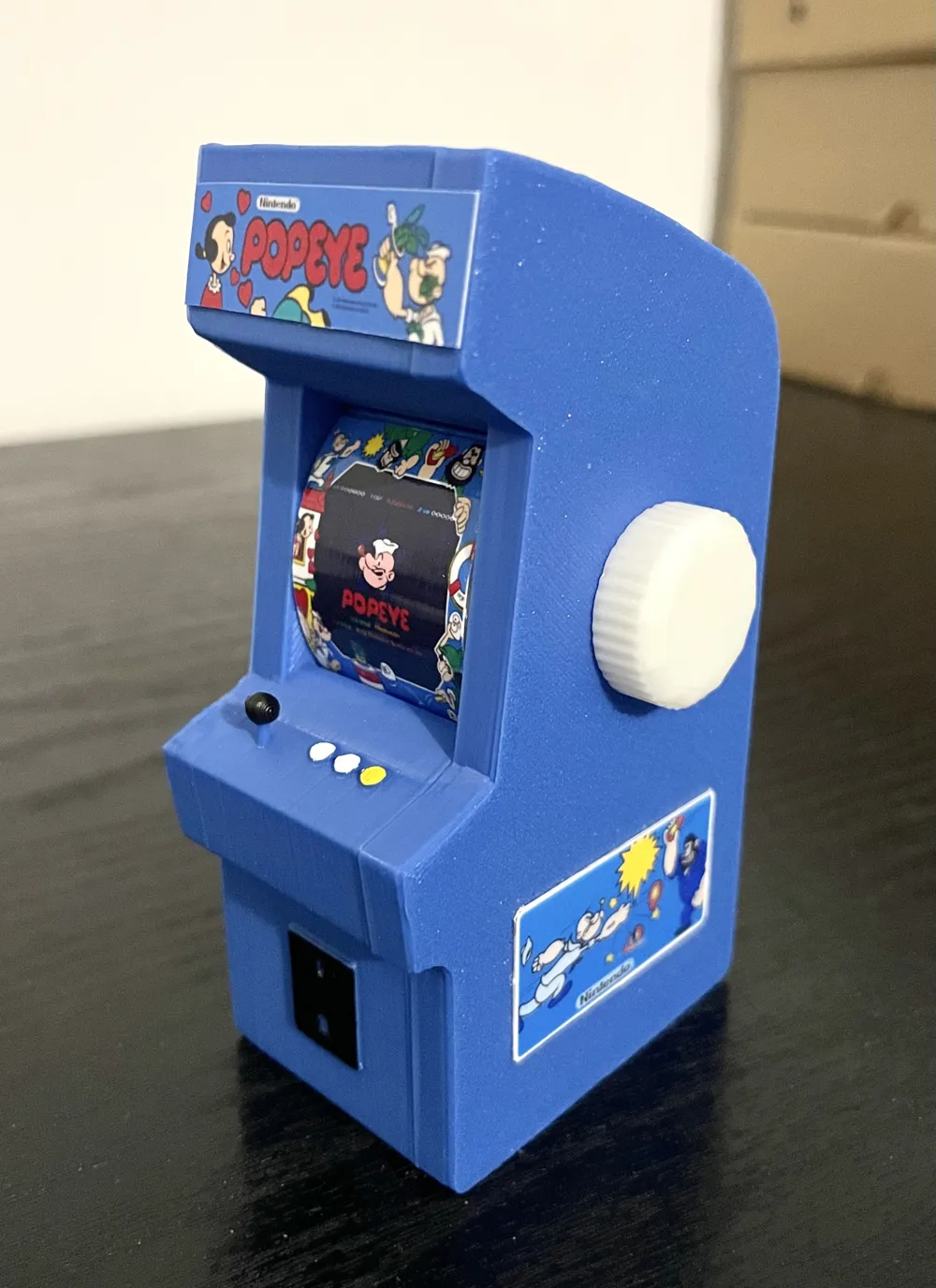 Mini Arcade Cabinet with Rotating Screen (Popeye1982) - Free 3D Print ...