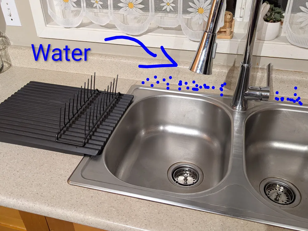 IKEA black dish drying rack sink extender - Free 3D Print Model ...