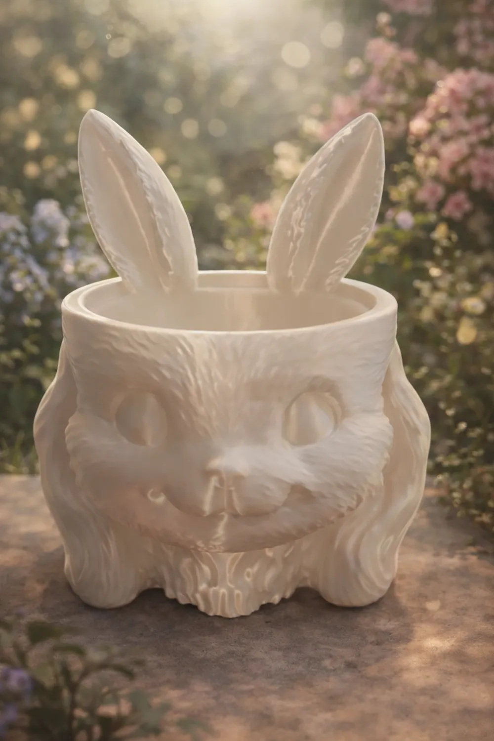 Easter Bunny Bowl – High Detail Decorative Rabbit - Free 3D Print Model ...