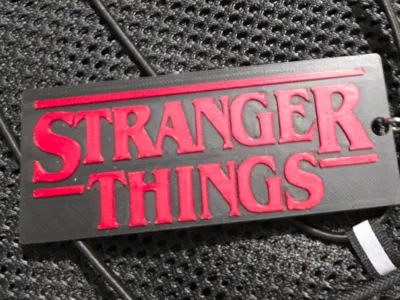 stranger things keychain - Free 3D Print Model - MakerWorld