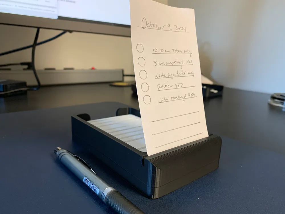 Index Card Stand by andysmith_caMakerWorld: Download Free 3D Models