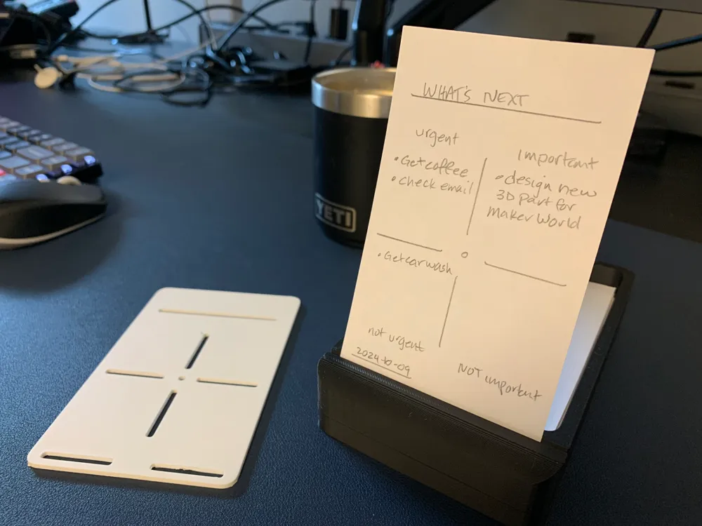 Index Card Stand by andysmith_caMakerWorld: Download Free 3D Models