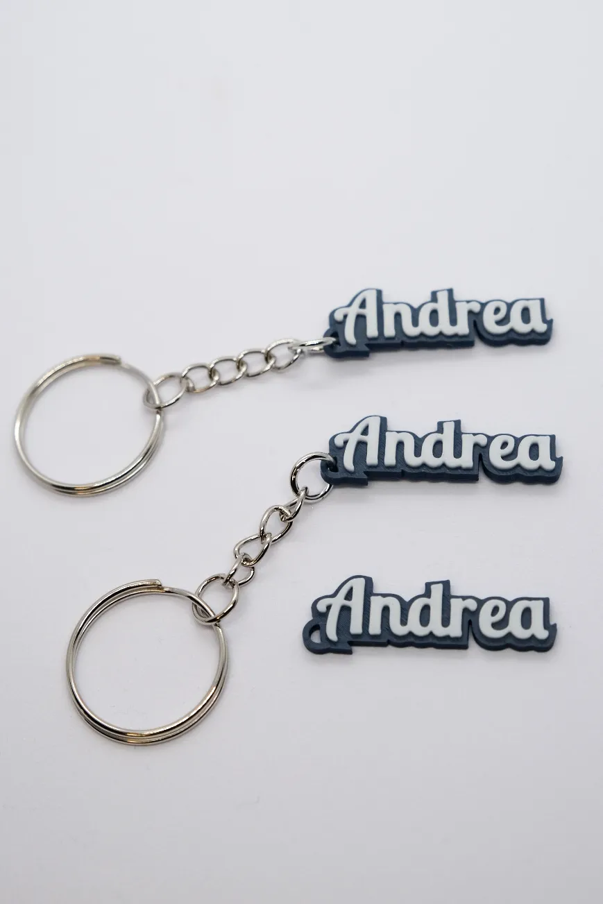 Parametric Name Keychain by Stampa 3D AV Studio MakerWorld: Download ...