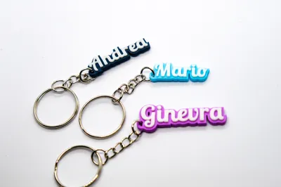 Parametric Name Keychain by Stampa 3D AV Studio MakerWorld: Download ...