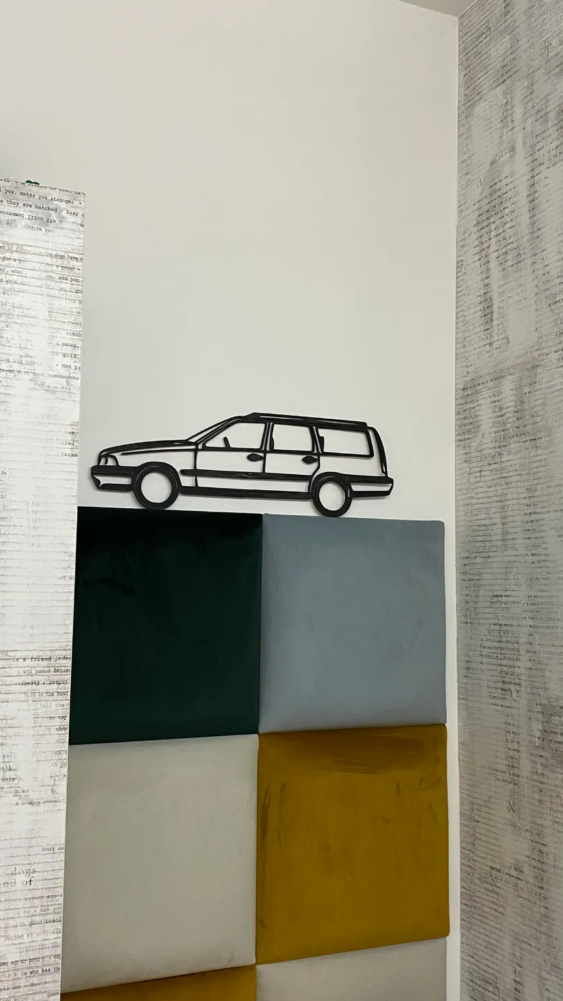 Volvo V70 gen1 Line-art wall decoration by PrzemoDJ - MakerWorld