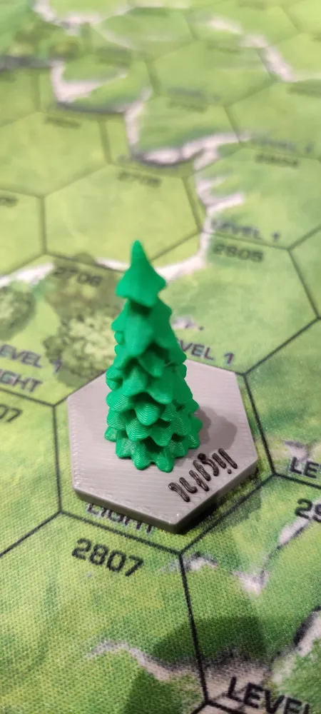 Battletech hex map trees - Free 3D Print Model - MakerWorld