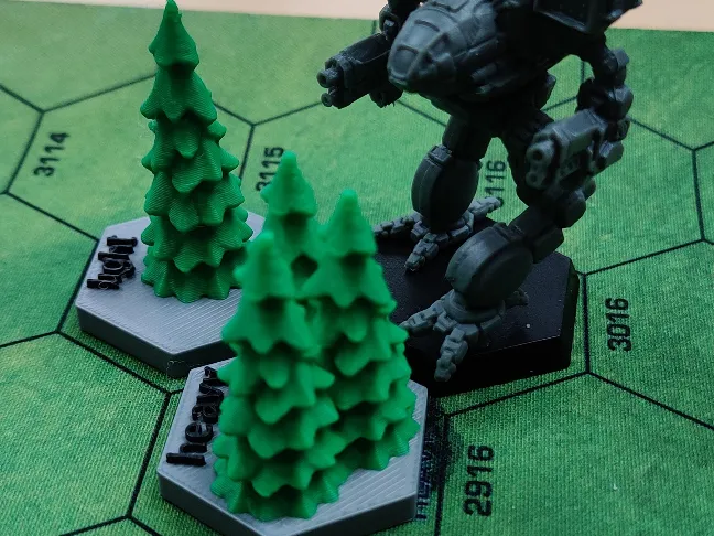 Battletech hex map trees - Free 3D Print Model - MakerWorld