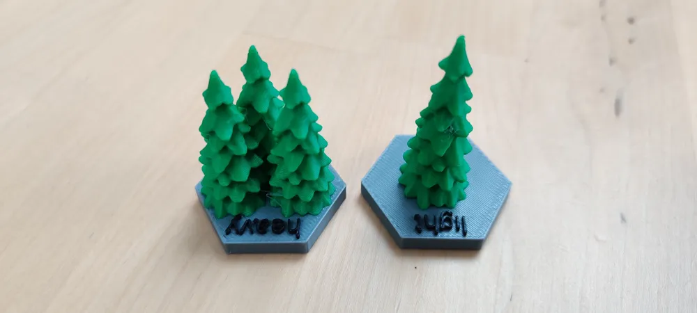 Battletech hex map trees - Free 3D Print Model - MakerWorld