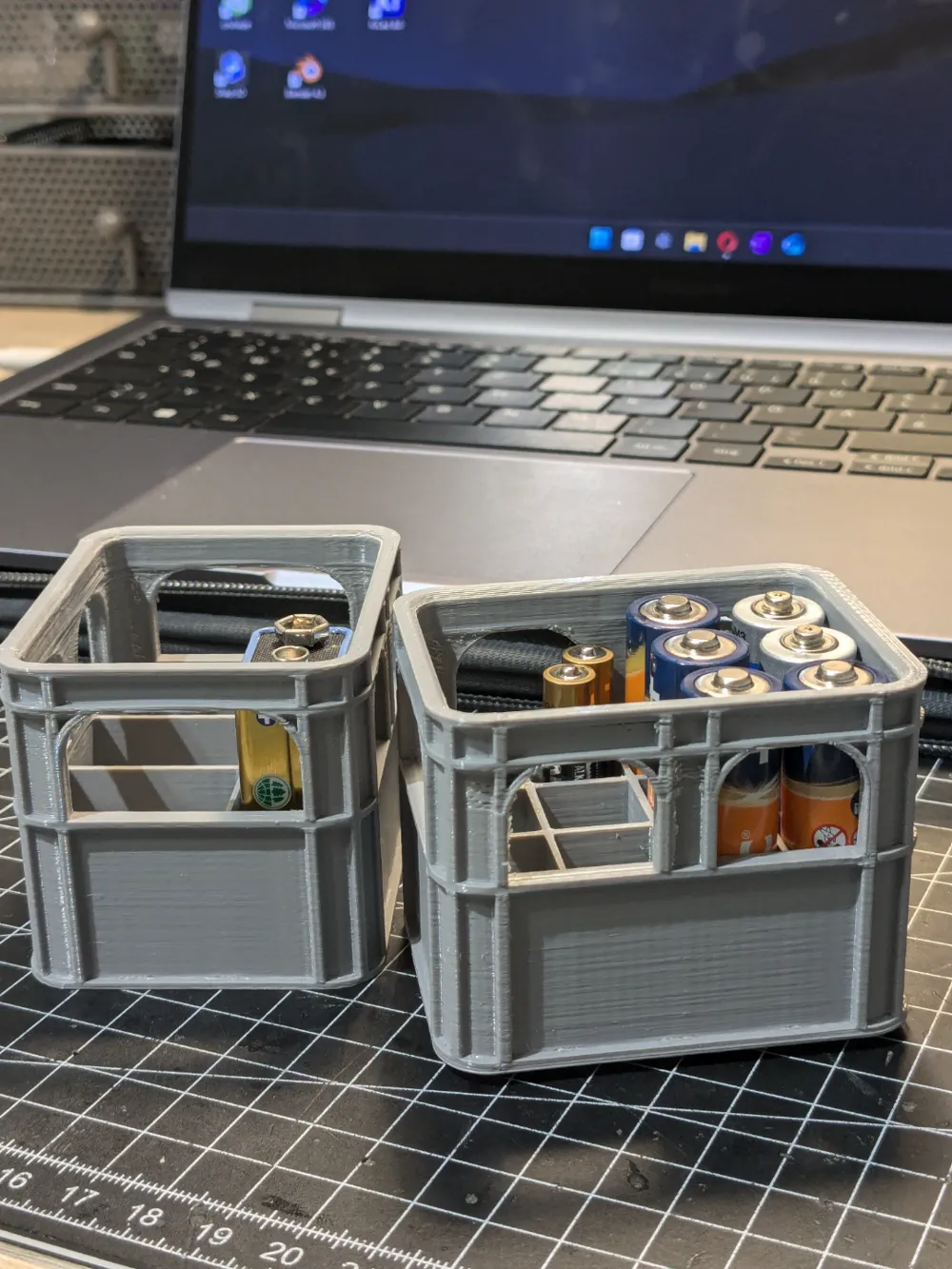 Beer crate holder for batteries by Dan._.KKing MakerWorld: Download Free 3D Models