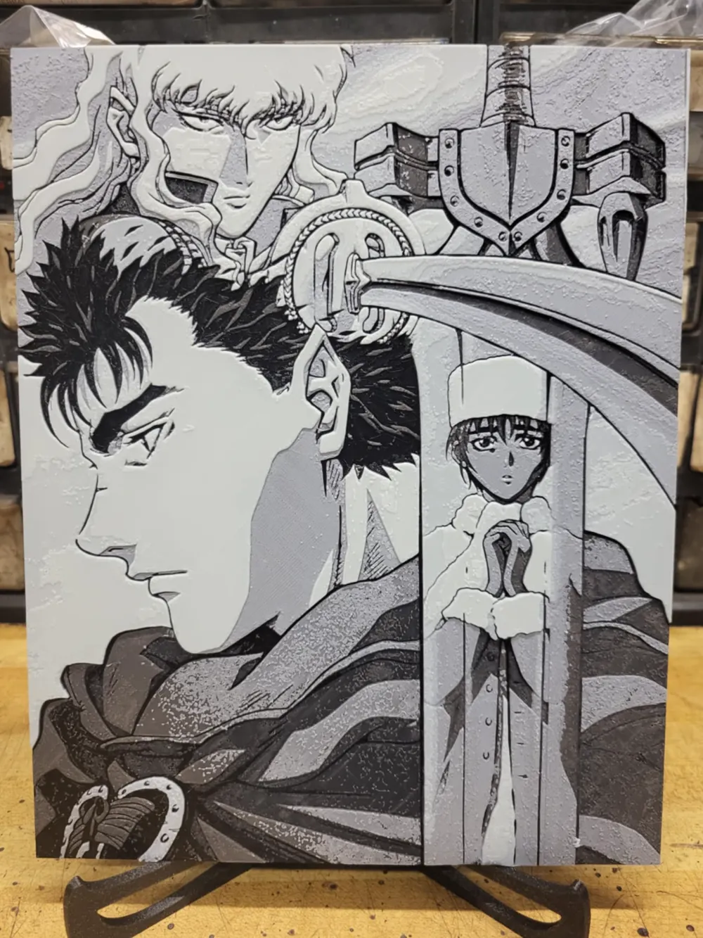 Berserk Guts, Griffith, Casca Hueforge by 3Deez PrintsMakerWorld ...