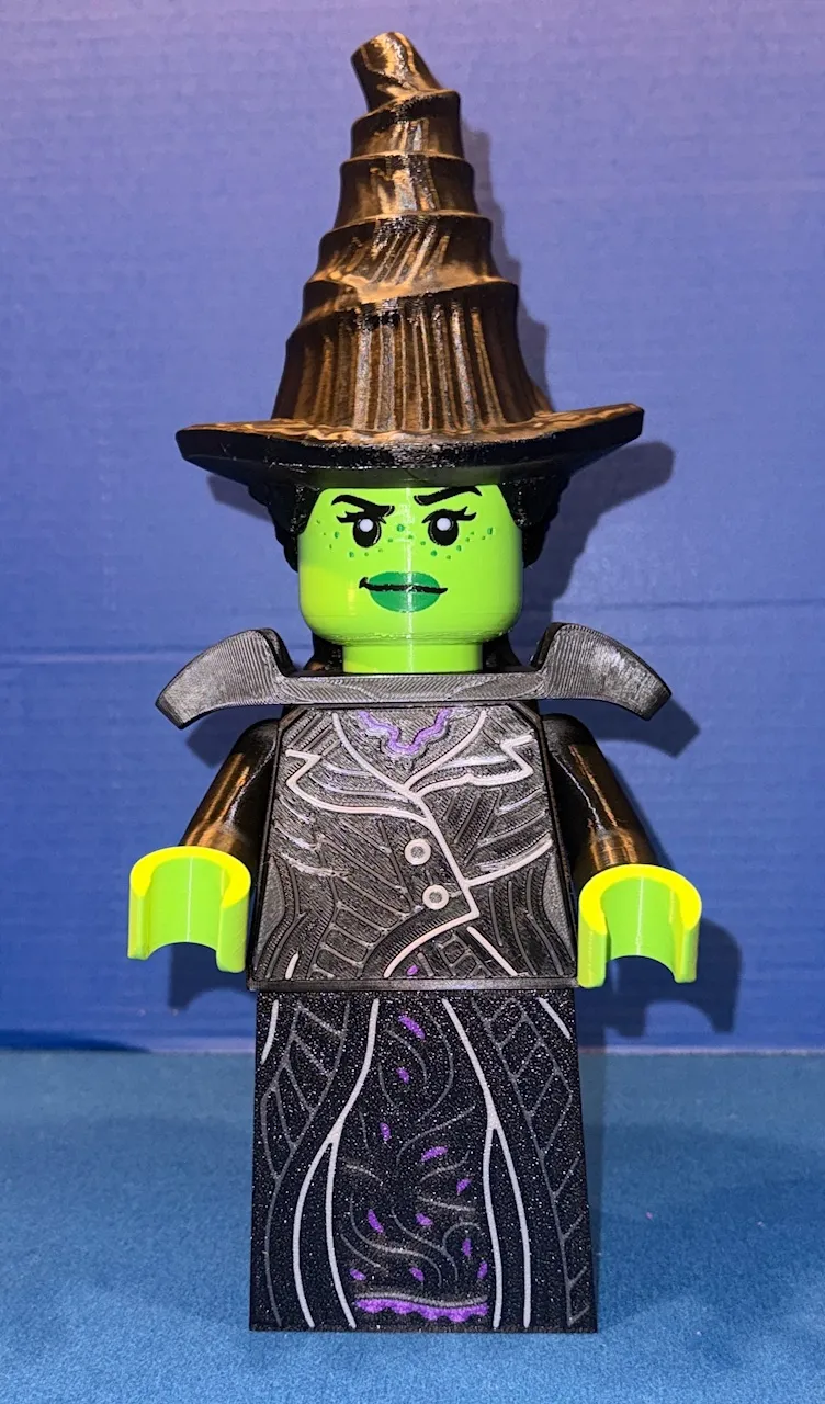 Wicked Elphaba MegaFigure (5:1 Scale) Remixed by BrickDreams MakerWorld ...