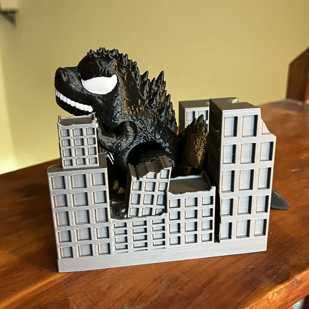 Chibi Venom-zilla Mashup Articulated Flexi Toy - Free 3D Print Model ...