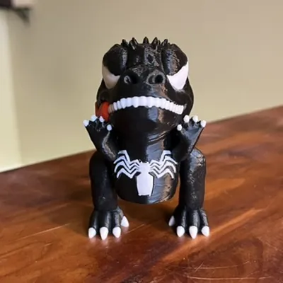 Chibi Venom-zilla Mashup Articulated Flexi Toy - Free 3D Print Model ...