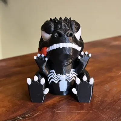 Chibi Venom-zilla Mashup Articulated Flexi Toy - Free 3D Print Model ...