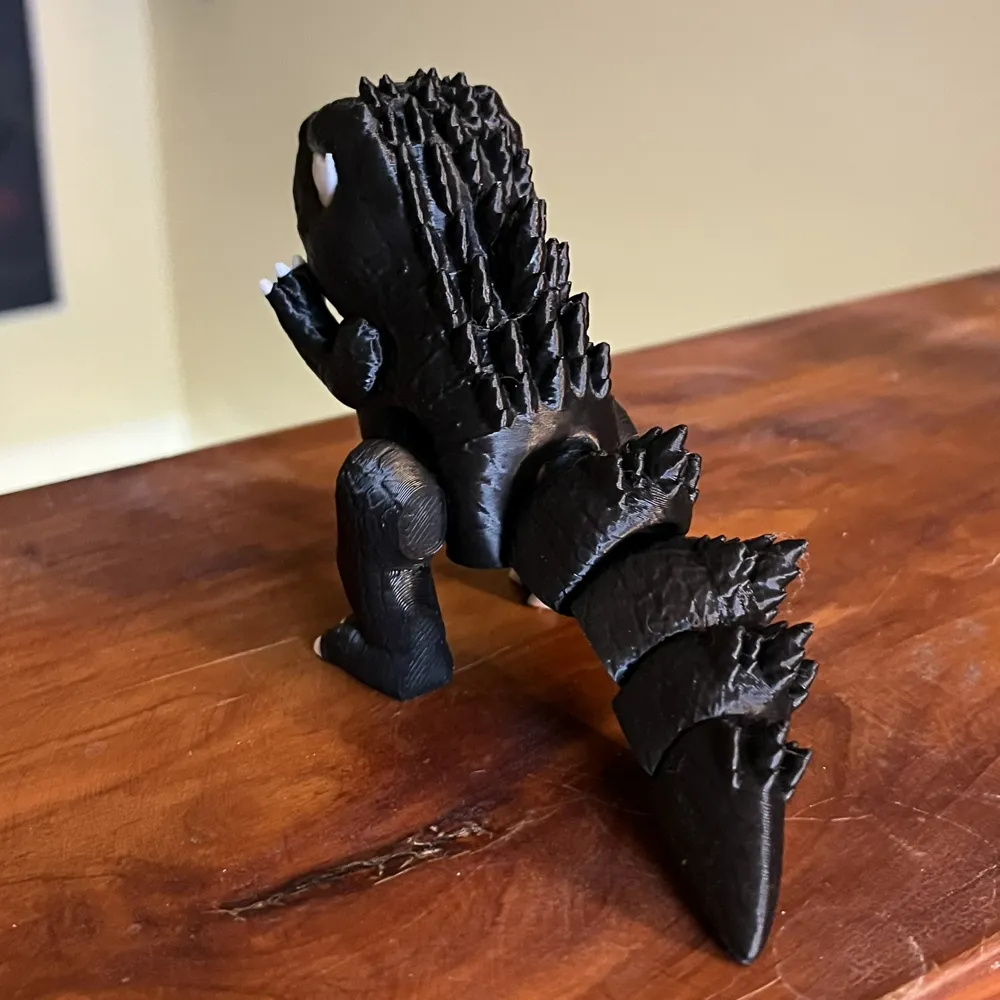 Chibi Venom-zilla Mashup Articulated Flexi Toy by Bear and Wolf Studio ...