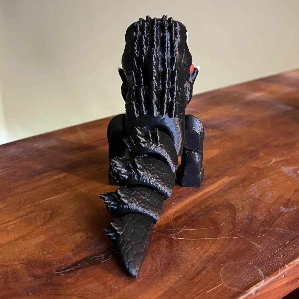 Chibi Venom-zilla Mashup Articulated Flexi Toy - Free 3D Print Model ...