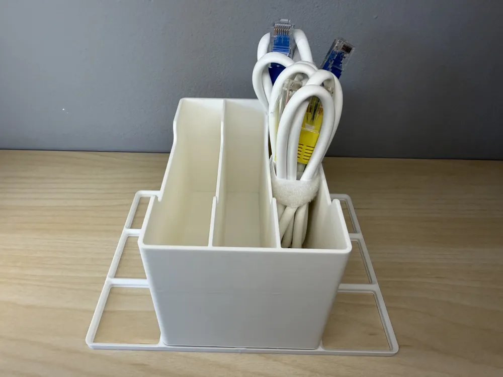 Gridfinity Cable Organizer Box Large (3 slots) - Free 3D Print Model ...
